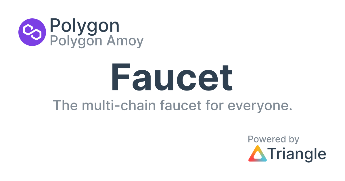Polygon Amoy | Faucet by Triangle